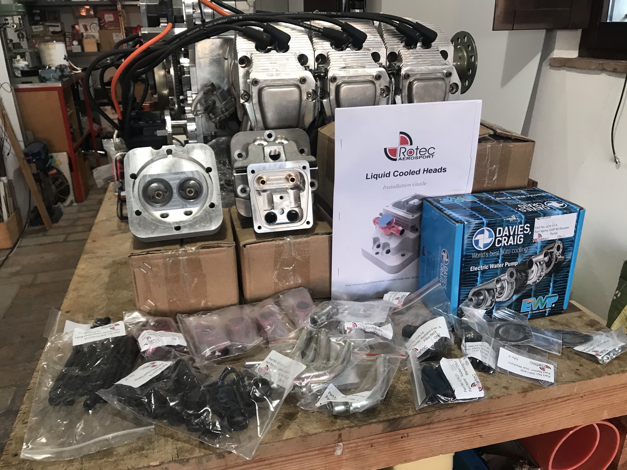 Jabiru engine 33A & Rotec liquid cooled heads kit | afors advert No51108