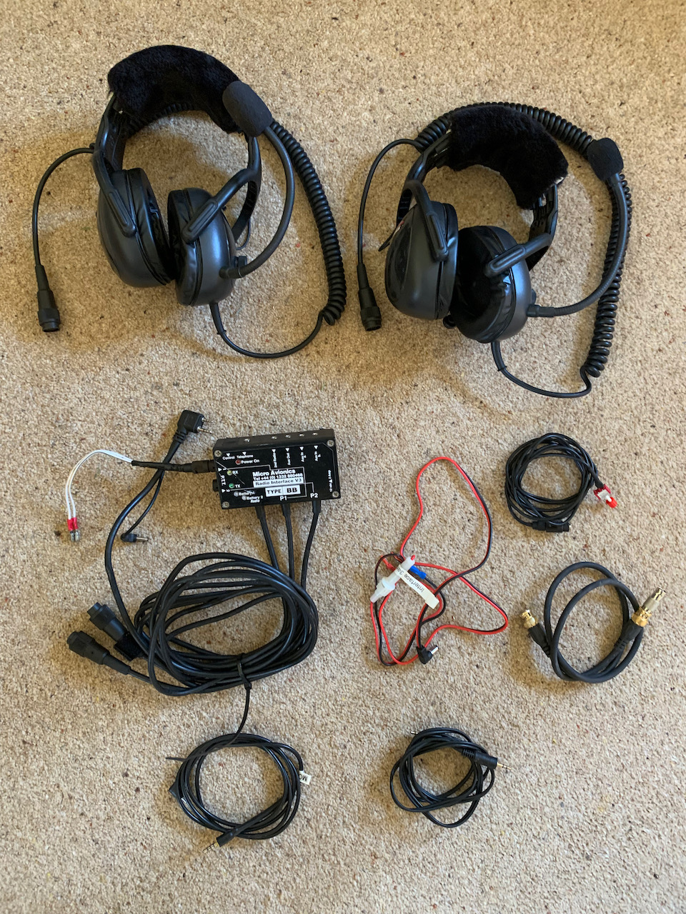 COMPLETE MICROAVIONICS SYSTEM-INTERCOM/HEADSETS/RADIO £750 | afors advert No52416