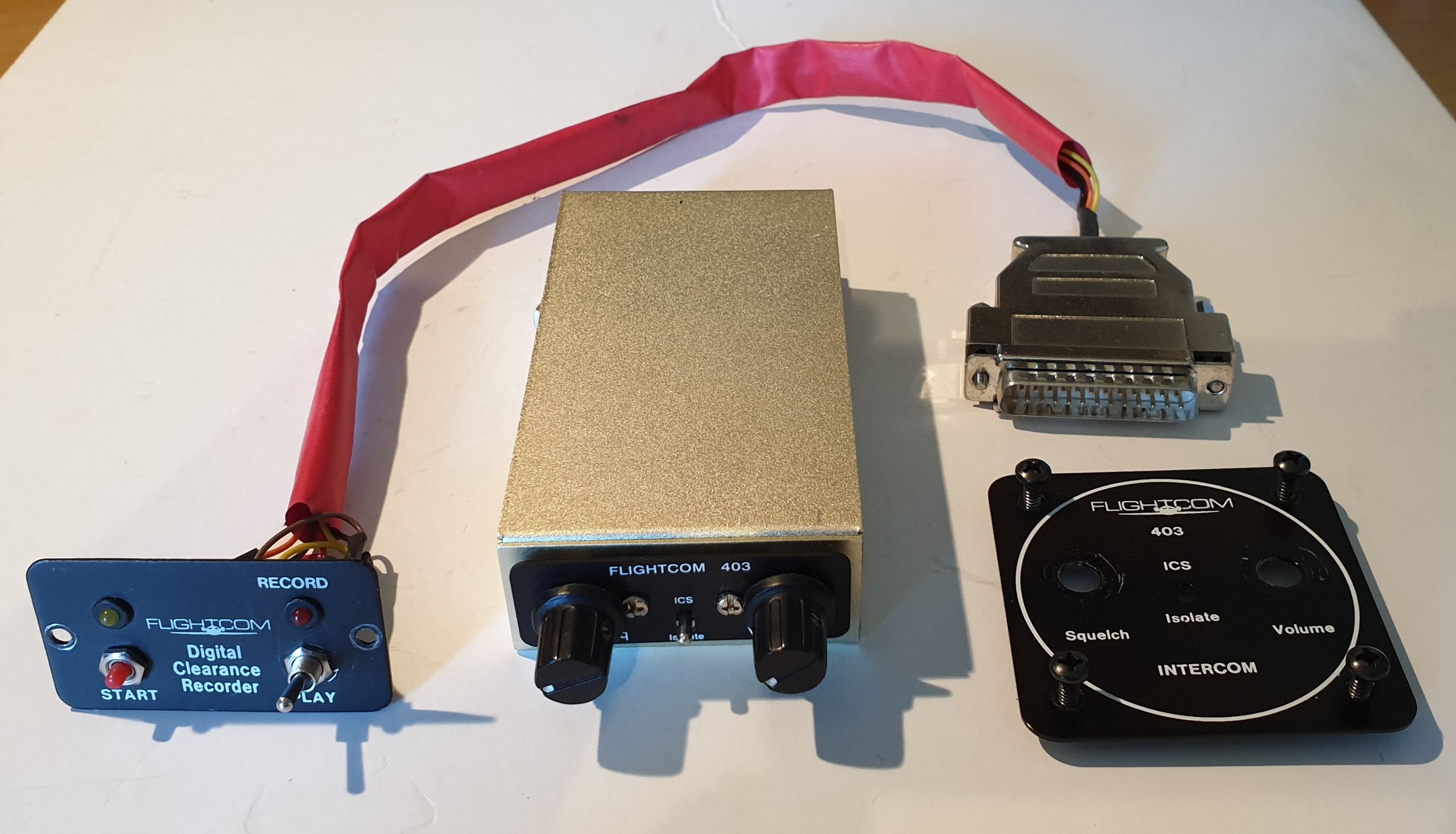 Flightcom 403 intercom. Terra radio/xponder + Alt encoder. | afors ...