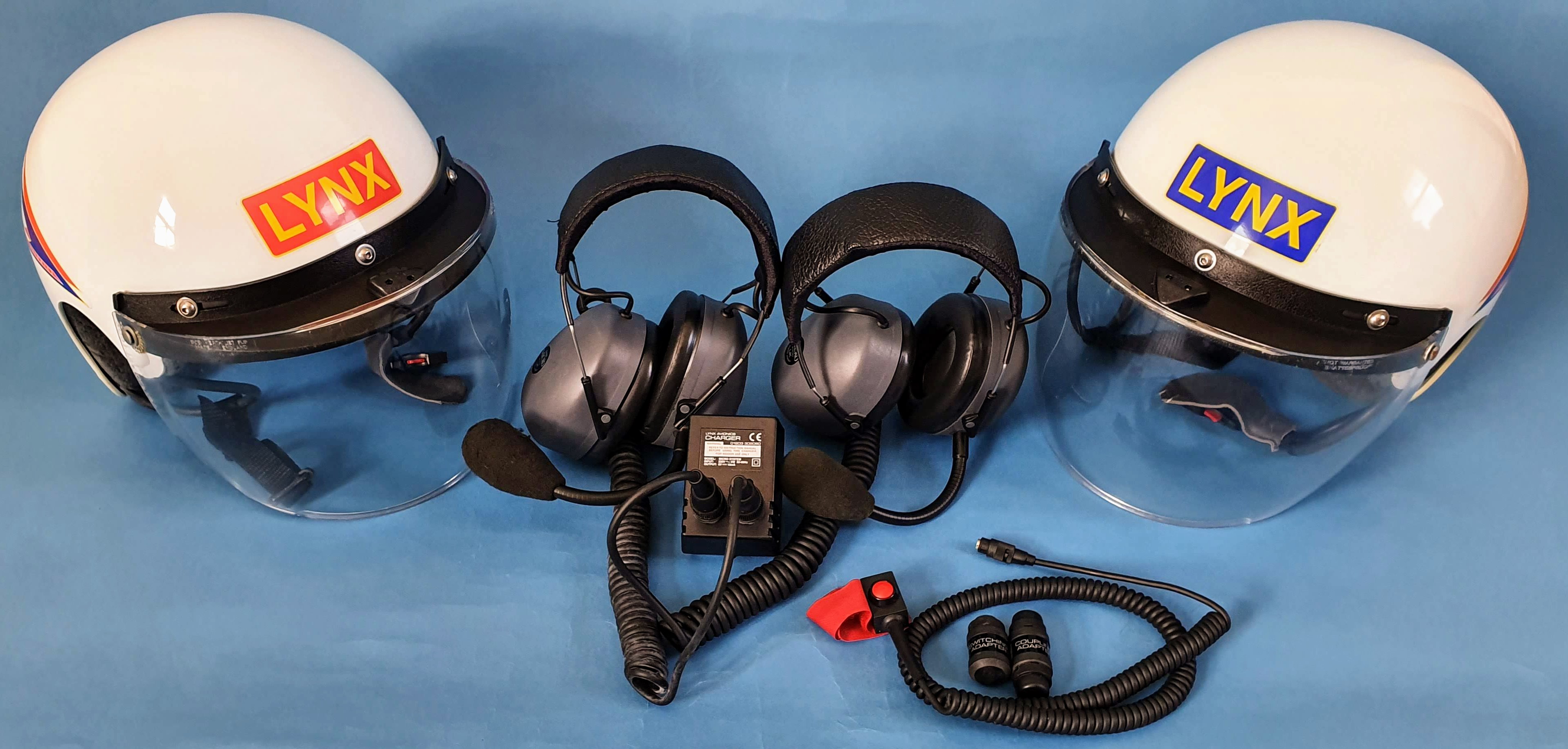 2 lynx relai helmets and headsets | afors advert No47088