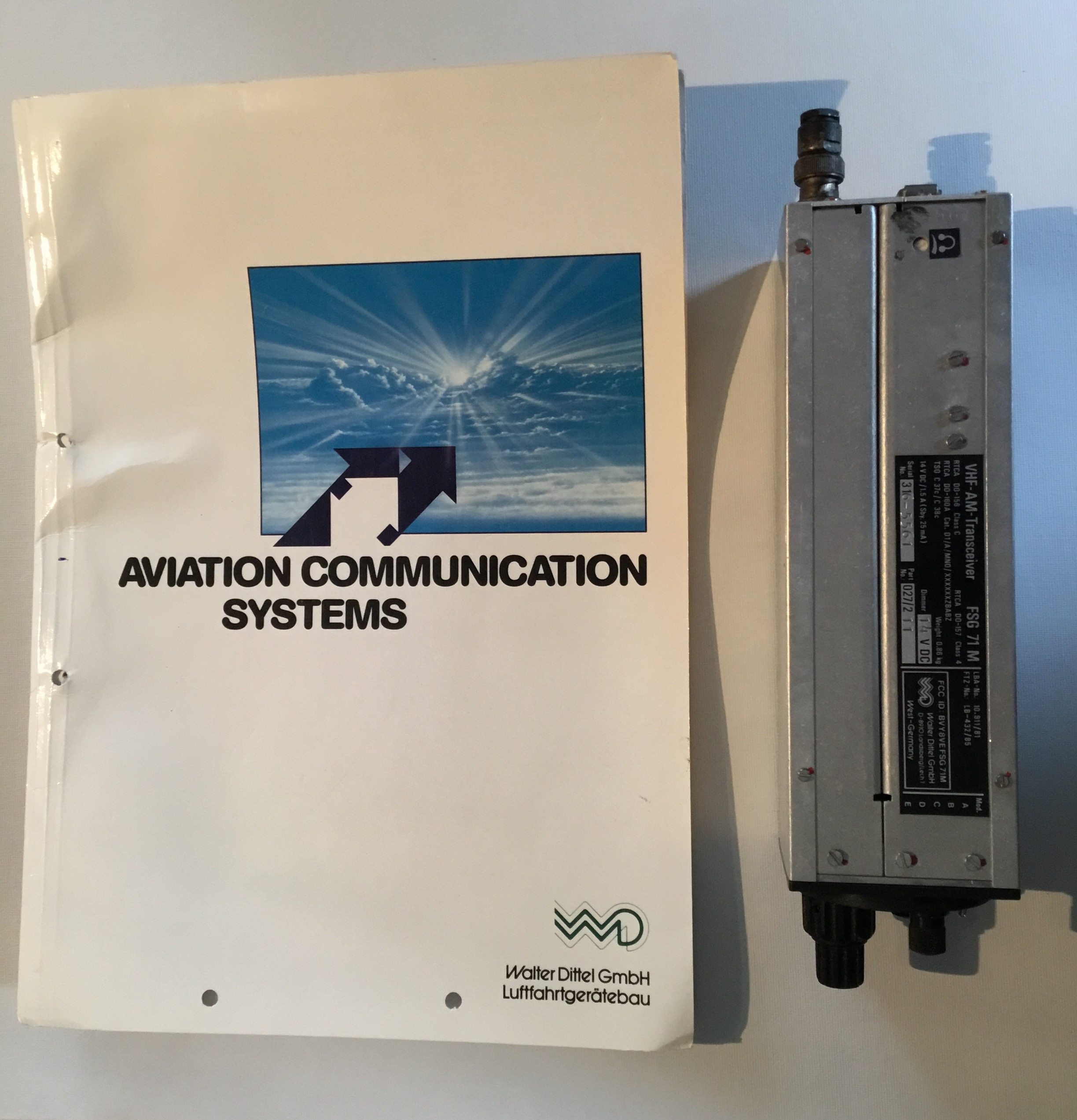 WALTER DITTEL FSG 71 M VHF COMM TRANSCEIVER | afors advert No40414